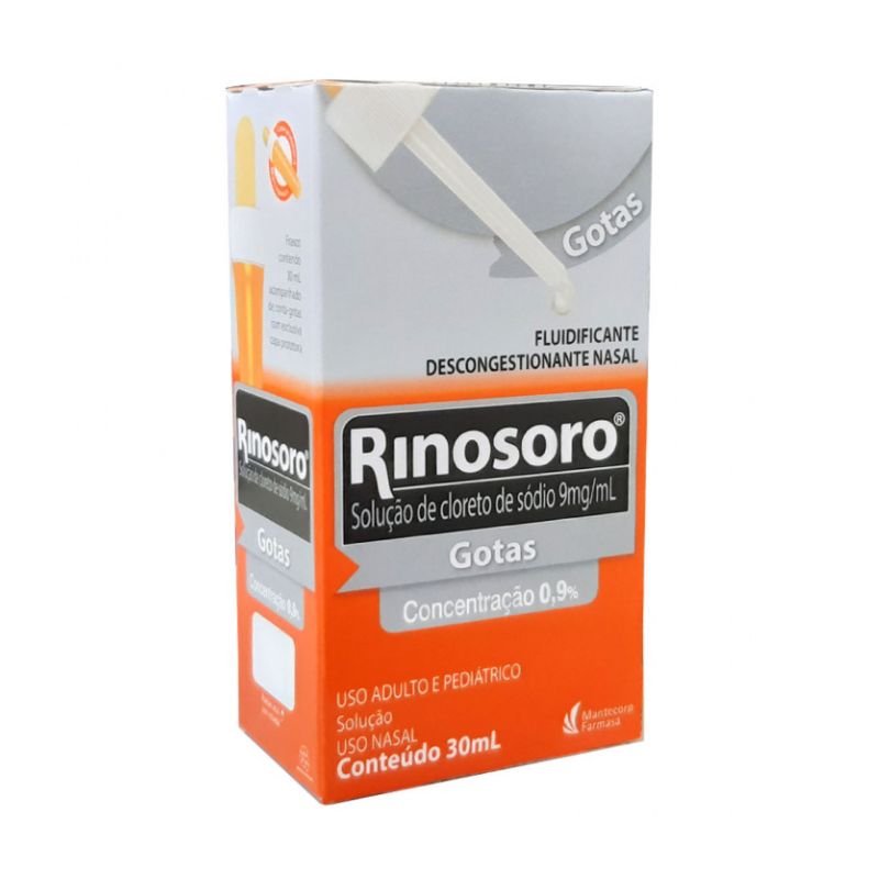 Rinosoro Gotas 0,9% frasco c/ 30mL – Cirúrgica Marcelina