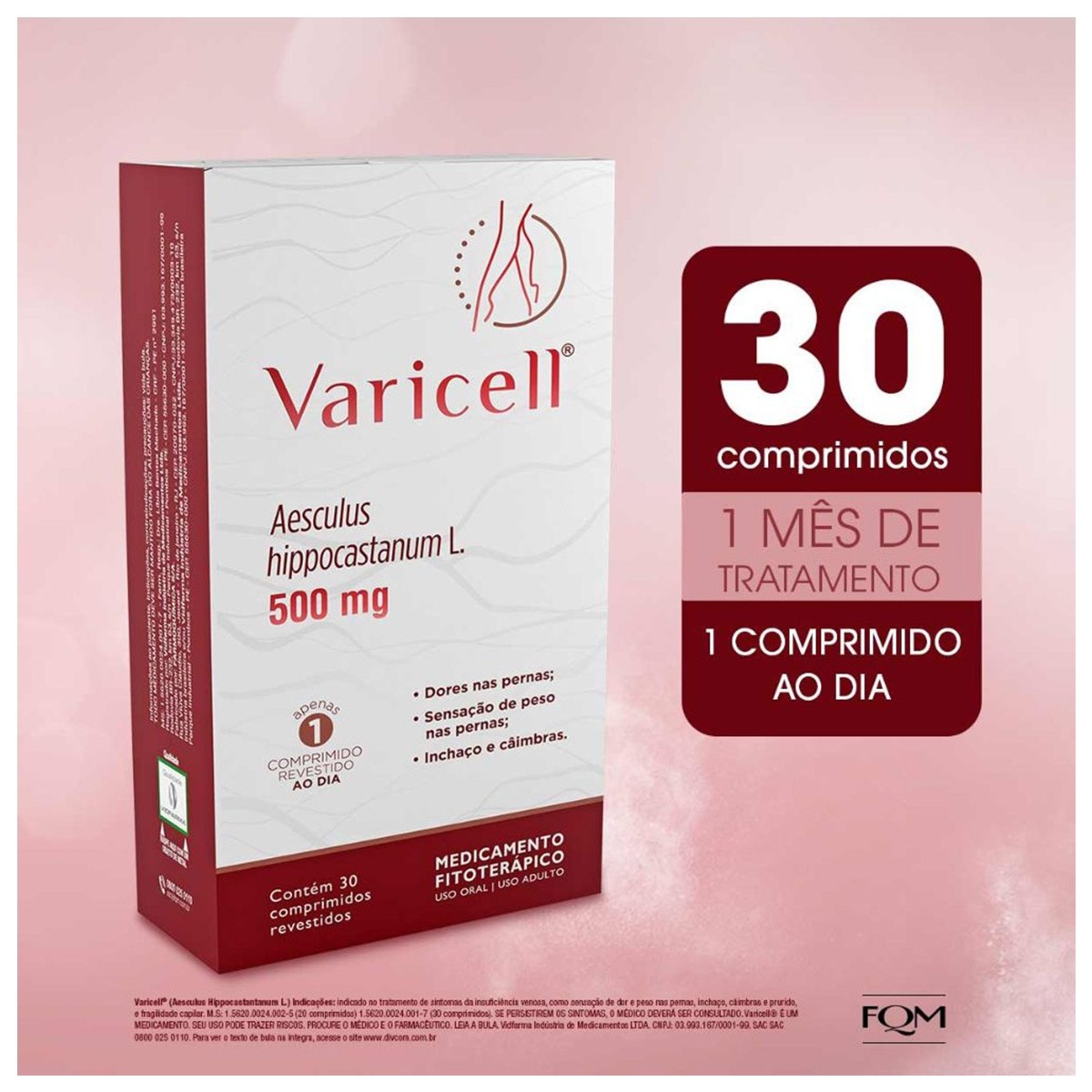 Varicell 500 mg c/ 30 comprimidos – Cirúrgica Marcelina