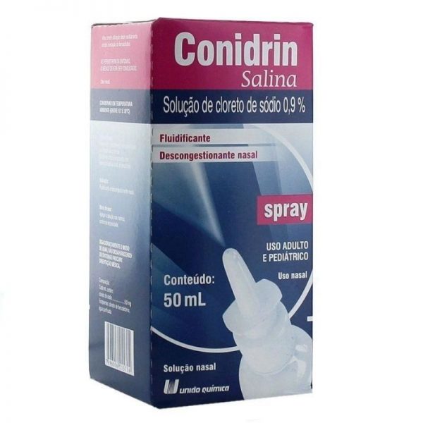 Conidrin Salina 0,9% Spray frasco c/ 50mL – Cirúrgica Marcelina